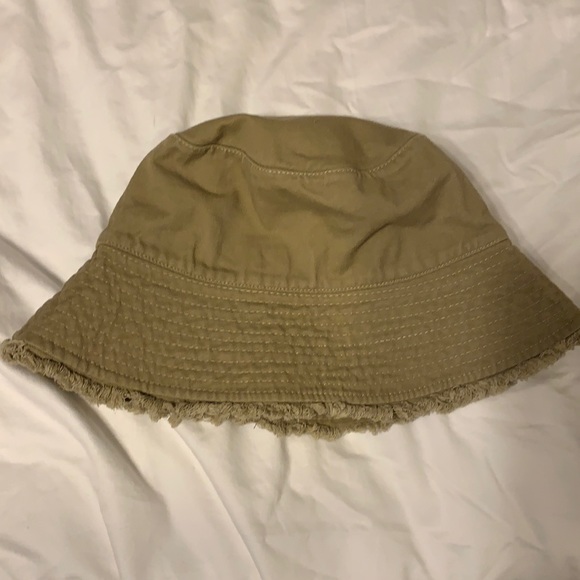 Accessories | Canvas Frayed Edge Bucket Hat | Poshmark